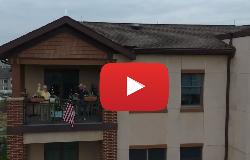 Drone Video-Residents Wave Hello - Landis Homes in Lancaster, PA